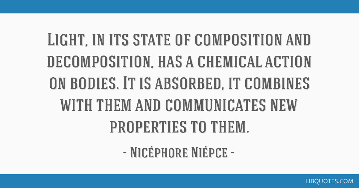 Light, in its state of composition and decomposition, has a ...