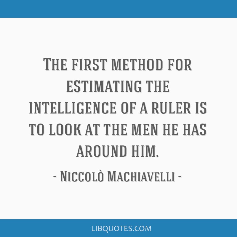The first method for estimating the intelligence of a ruler ...